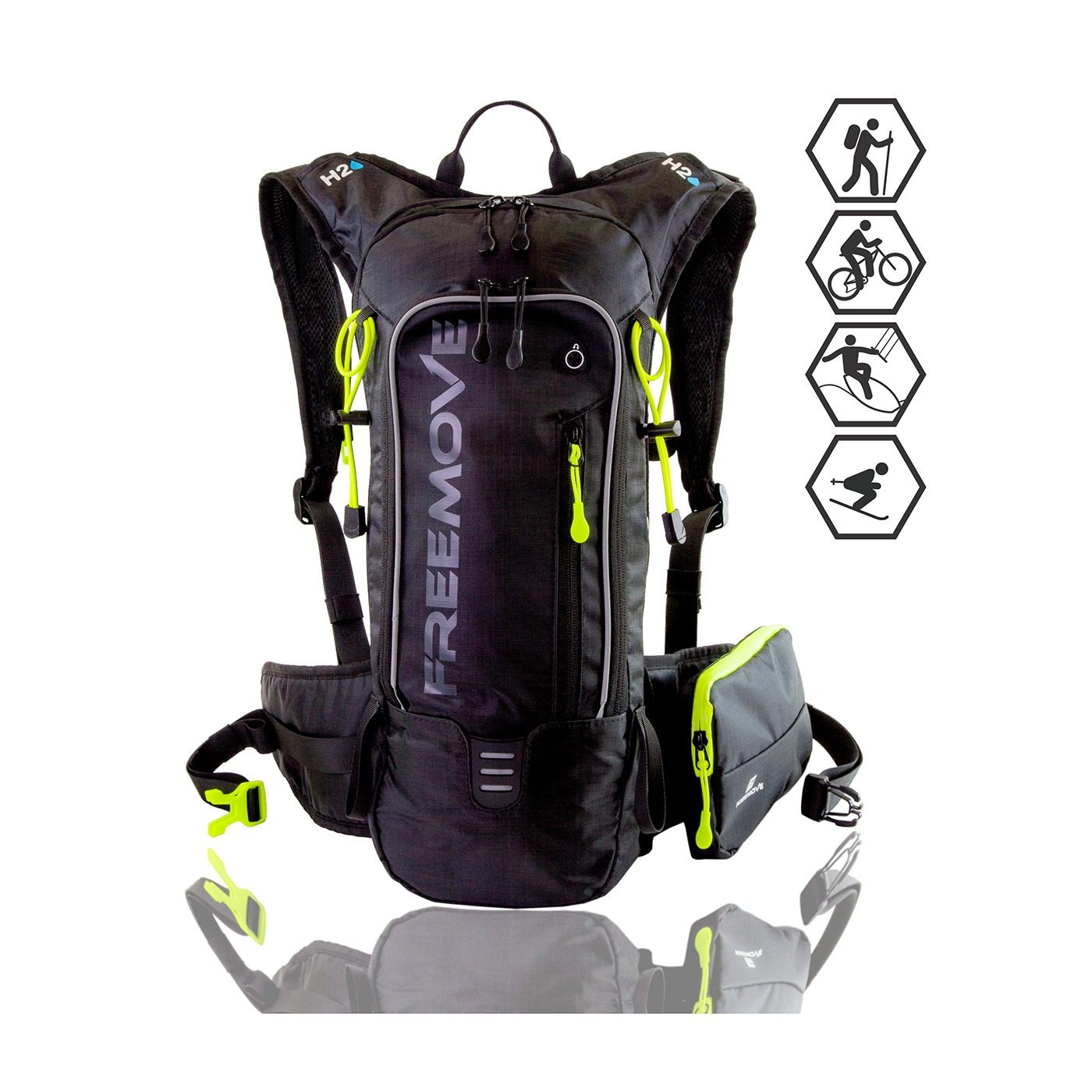 Backpack 10-liters BLACK – FREEMOVE